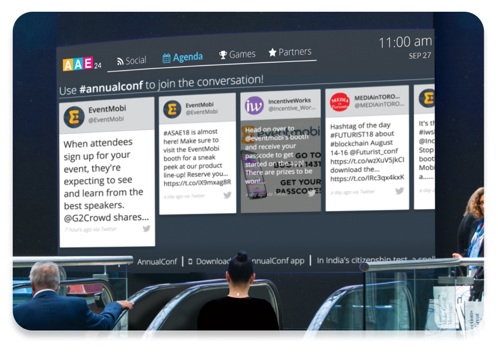 Live Display for Events | EventMobi